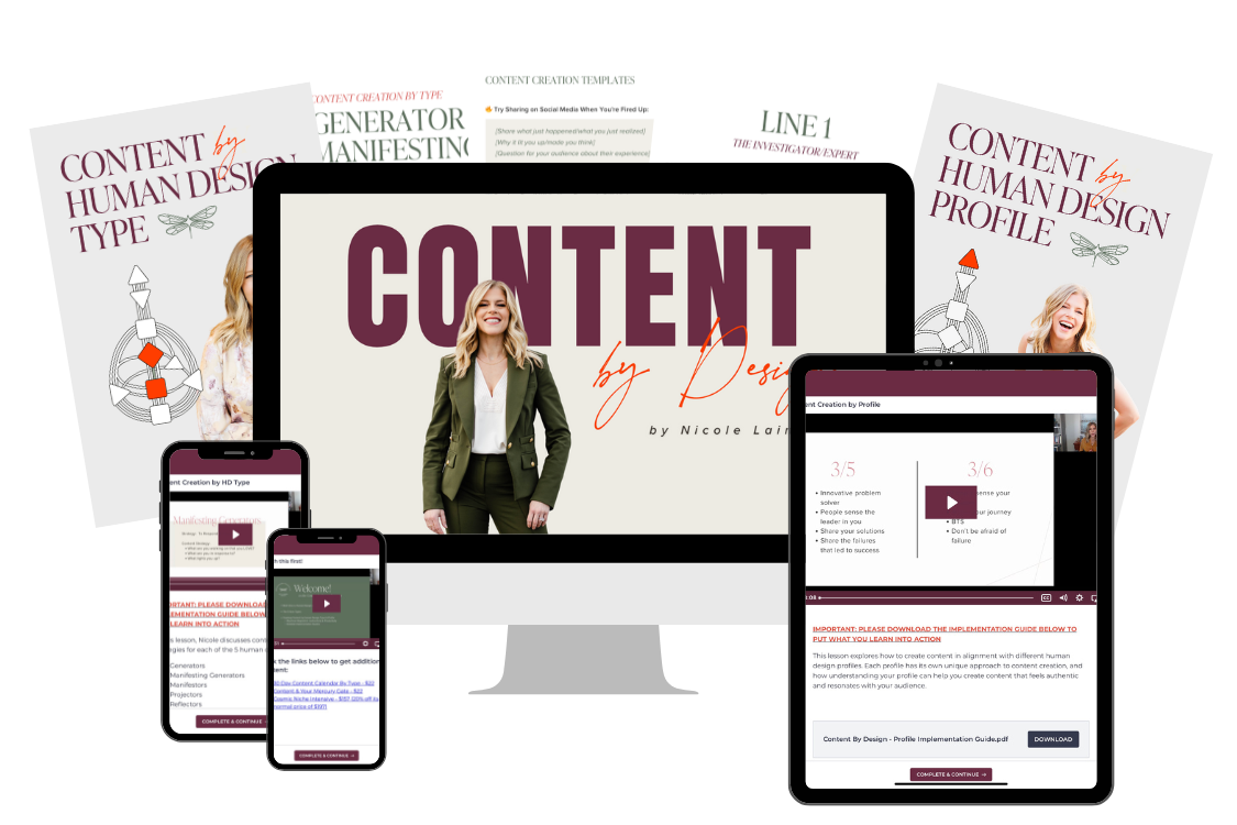 Content By Design - Nicole Laino Coaching